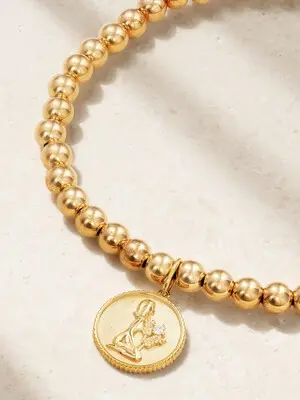 SYDNEY EVAN Virgo Diamond Charm Bracelet