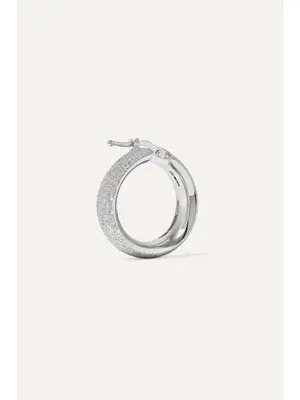 Carolina Bucci Small Florentine Finish Hoop Earrings