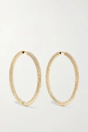 Carolina Bucci Florentine Finish Large Hoop Earrings