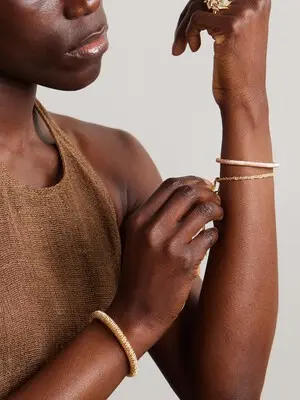 Carolina Bucci 18-karat Florentine Finish Bangle
