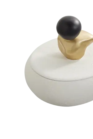 Anissa Kermiche Earthenware Jewelry Box In Ivory - 40% Off
