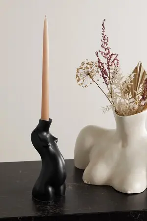 Anissa Kermiche Tit For Tat Ceramic Candlestick