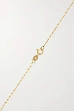 STONE AND STRAND Initial 10-karat Pearl Necklace