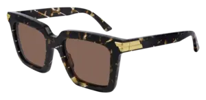 Bottega Veneta Oversized Square-frame Sunglasses - Tortoiseshell