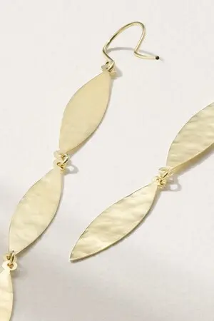 JENNIFER MEYER Hammered 18-karat Drop Earrings