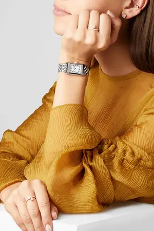 JAEGER-LECOULTRE Reverso Classic Duetto Small Hand-wound 34.2mm X 21mm Stainless Steel And Diamond Watch