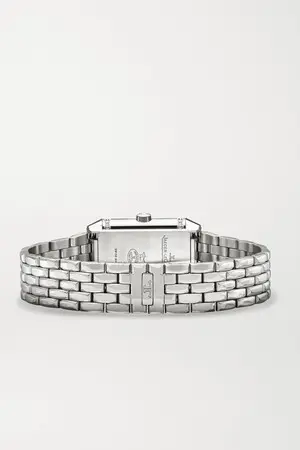 JAEGER-LECOULTRE Reverso Classic Duetto Small Hand-wound 34.2mm X 21mm Stainless Steel And Diamond Watch
