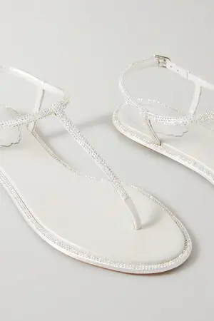 Rene Caovilla Diana Crystal-embellished Sandals