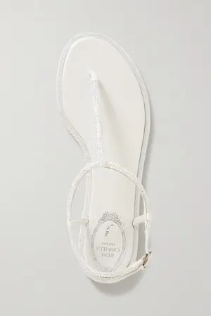 Rene Caovilla Diana Crystal-embellished Sandals