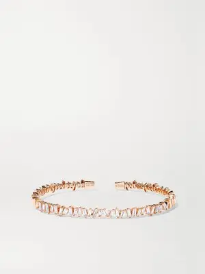 SUZANNE KALAN 18-karat Diamond Cuff - Gold