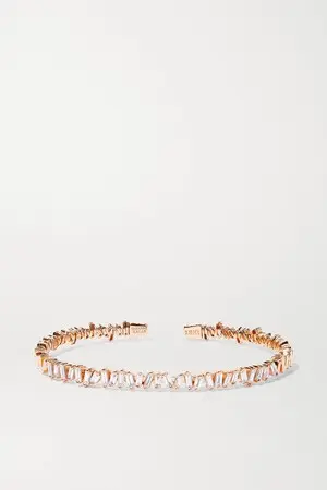 SUZANNE KALAN Suzanne Kalan 18-karat Rose Gold Diamond Cuff Rose Gold