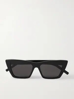 Saint Laurent Mica Cat-eye Sunglasses - Black