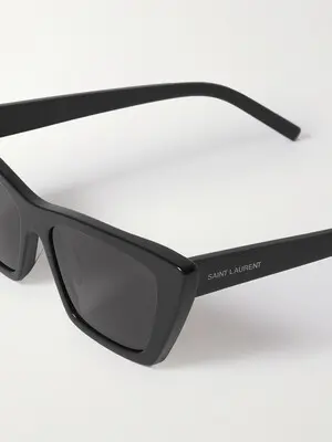 Saint Laurent Mica Cat-eye Sunglasses - Black