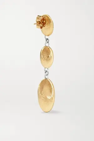 Buccellati Macri 18-karat Yellow And White Diamond Earrings