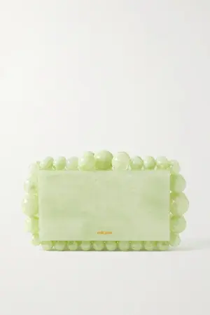 Cult Gaia Eos Beaded Clutch - Green