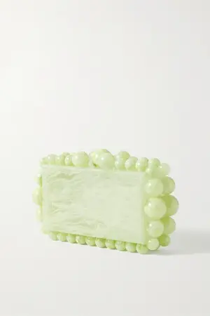 Cult Gaia Eos Beaded Clutch - Green