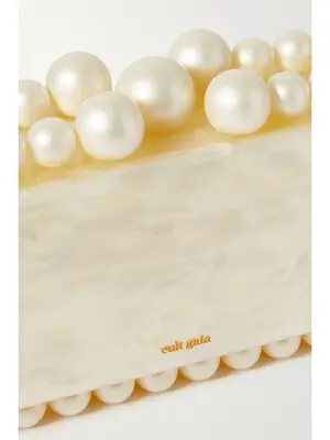 Cult Gaia Eos Beaded Clutch - Neutrals