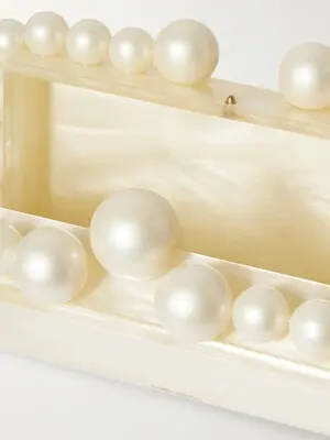 Cult Gaia Eos Beaded Clutch - Neutrals