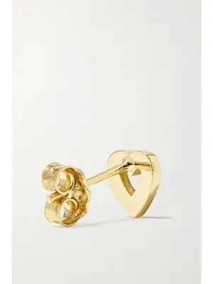 JENNIFER MEYER Mini Open Heart 18-karat Stud Earrings
