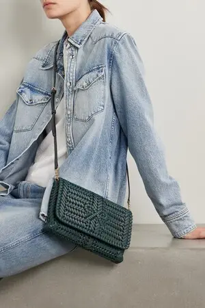 ANYA HINDMARCH Neeson Woven Leather Shoulder Bag