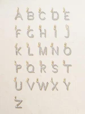 STONE AND STRAND Initial 9-karat Diamond Necklace