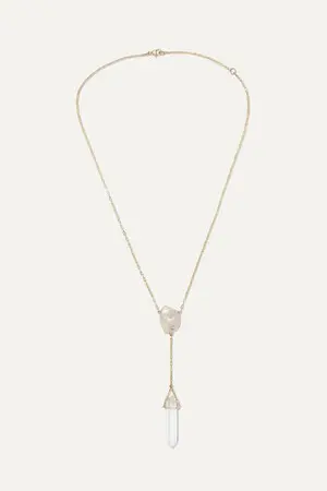 HARRIS ZHU 14-karat Multi-stone Necklace