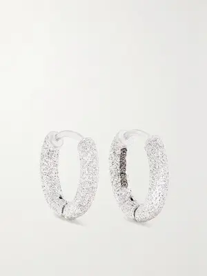 Carolina Bucci 18 Karat Hoop Earrings - Silver