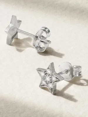 Carolina Bucci Superstellar Diamond Earrings - Silver