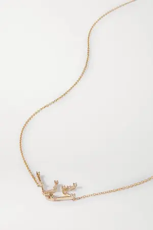 Sarah & Sebastian Celestial Aquarius 10-karat Diamond Necklace