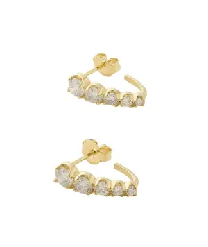 JENNIFER MEYER Edith 18-karat Diamond Earrings - Gold