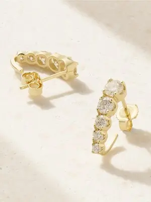 JENNIFER MEYER Edith 18-karat Diamond Earrings