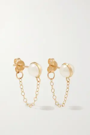 MELISSA JOY MANNING 14-karat Recycled Pearl Earrings - Gold