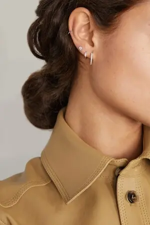 MARIA TASH 6.5mm 14-karat Single Hoop Earring