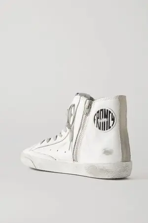 GOLDEN GOOSE Francy Distressed High-top Sneakers
