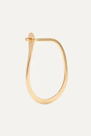 MELISSA JOY MANNING Teardrop 14-karat Hoop Earrings
