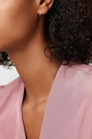 MELISSA JOY MANNING Teardrop 14-karat Hoop Earrings