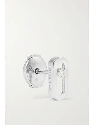 Messika Move Uno 18-karat Diamond Earrings - Silver