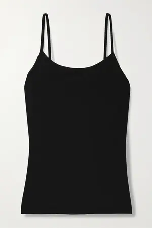 THE ROW Essentials Brixton Stretch-jersey Camisole - Black