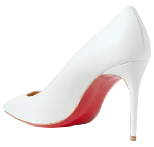 CHRISTIAN LOUBOUTIN Kate 85 Leather Pumps - White