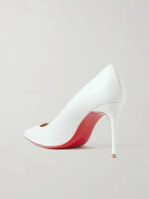CHRISTIAN LOUBOUTIN Kate 85 Leather Pumps - White