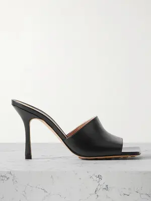 Bottega Veneta Leather Mules - Black