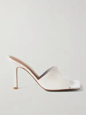 Bottega Veneta Leather Mules - White