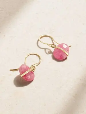 MELISSA JOY MANNING 14-karat Recycled Sapphire Drop Earrings