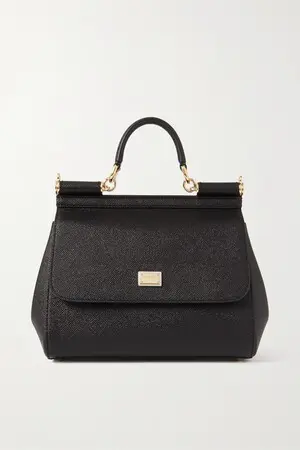 Dolce & Gabbana Sicily Textured-leather Tote