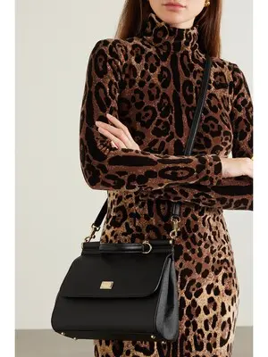 Dolce & Gabbana Sicily Textured-leather Tote