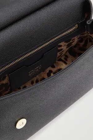 Dolce & Gabbana Sicily Textured-leather Tote