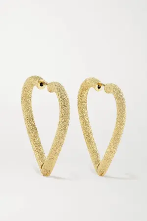Carolina Bucci Cuore 18-karat Hoop Earrings - Gold