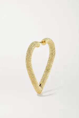Carolina Bucci Cuore Small 18-karat Hoop Earrings