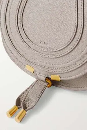 Chloé Marcie Mini Textured-Leather Shoulder Bag Red