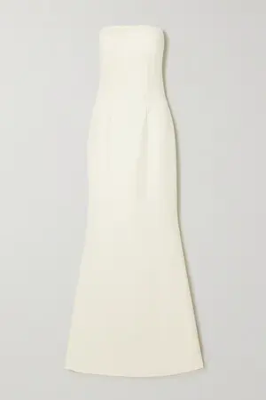 Safiyaa Strapless Crepe Gown